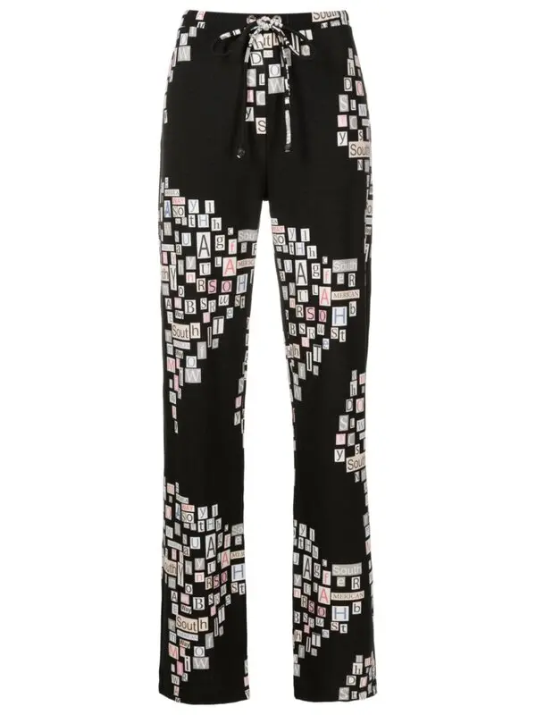 AMIR SLAMA Text-print Trousers