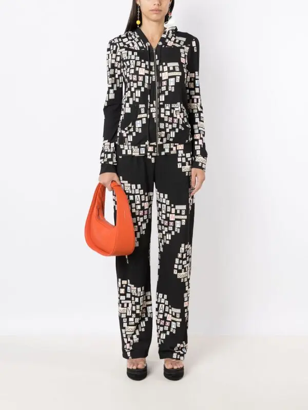 AMIR SLAMA Text-print Trousers