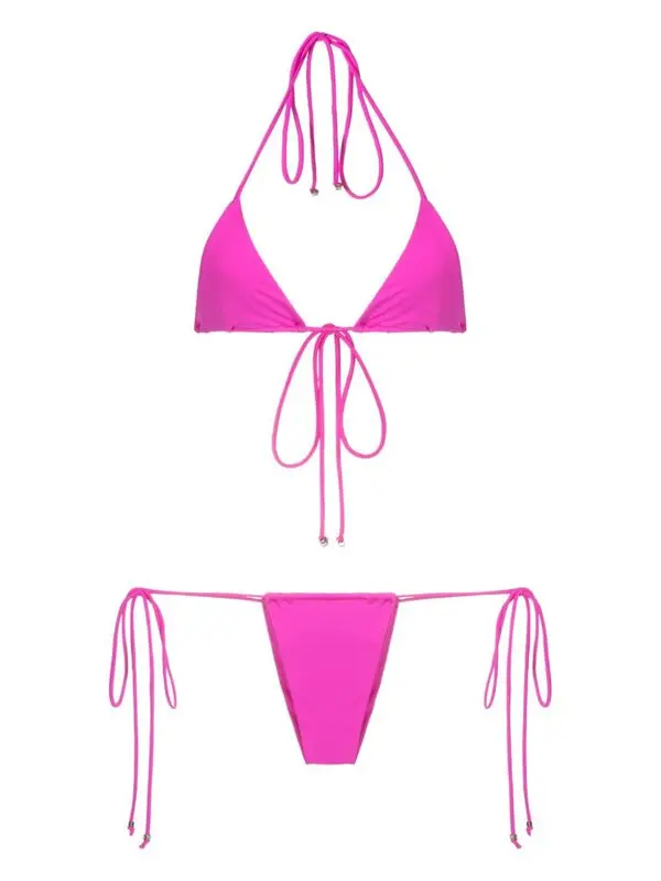 AMIR SLAMA Halterneck Triangle Bikini - Pink