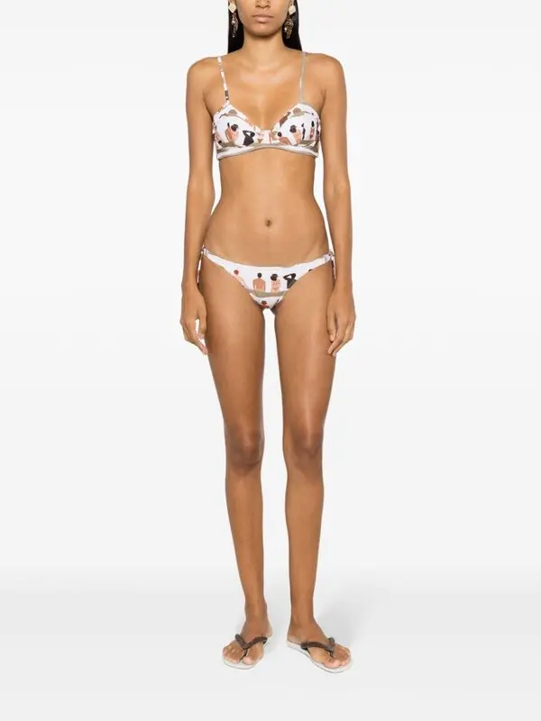 AMIR SLAMA Swimmer-print Bikini