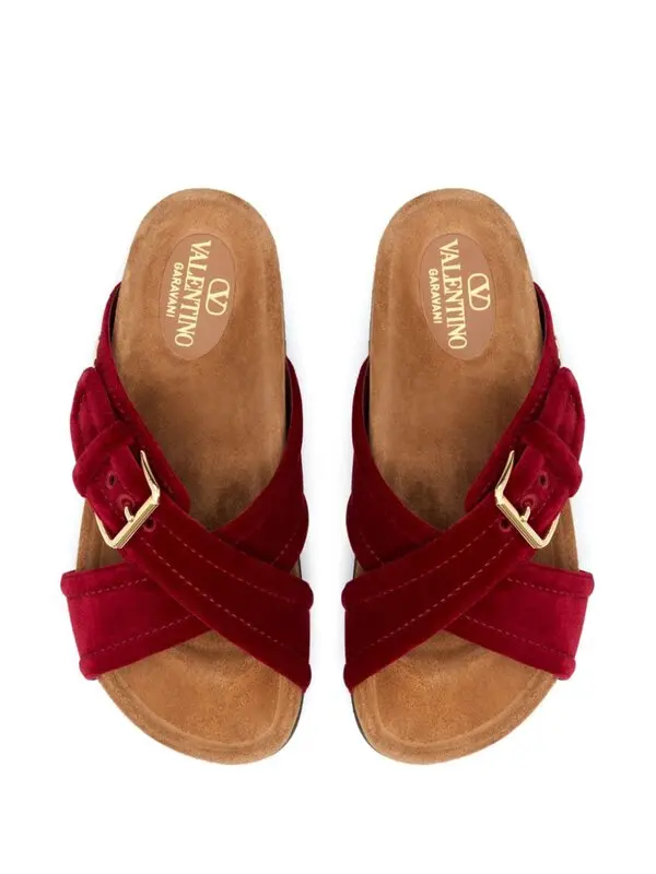 Valentino Garavani 30mm Fussfriend Sandals - Red