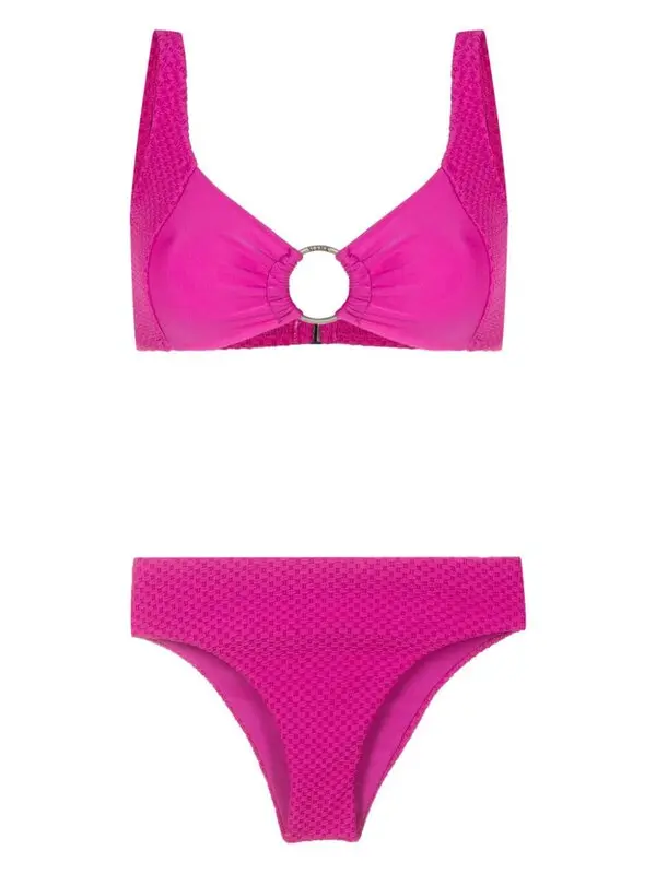 AMIR SLAMA Ring-embellished Bikini Set - Pink