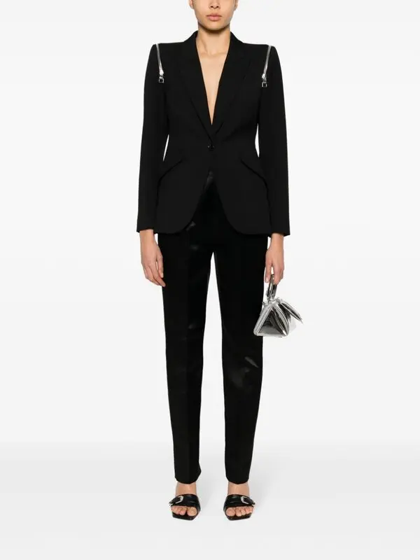 Sportmax Satin-weave Low-rise Trousers