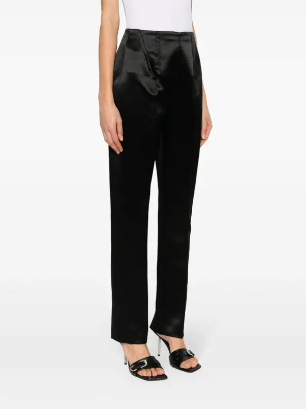 Sportmax Satin-weave Low-rise Trousers