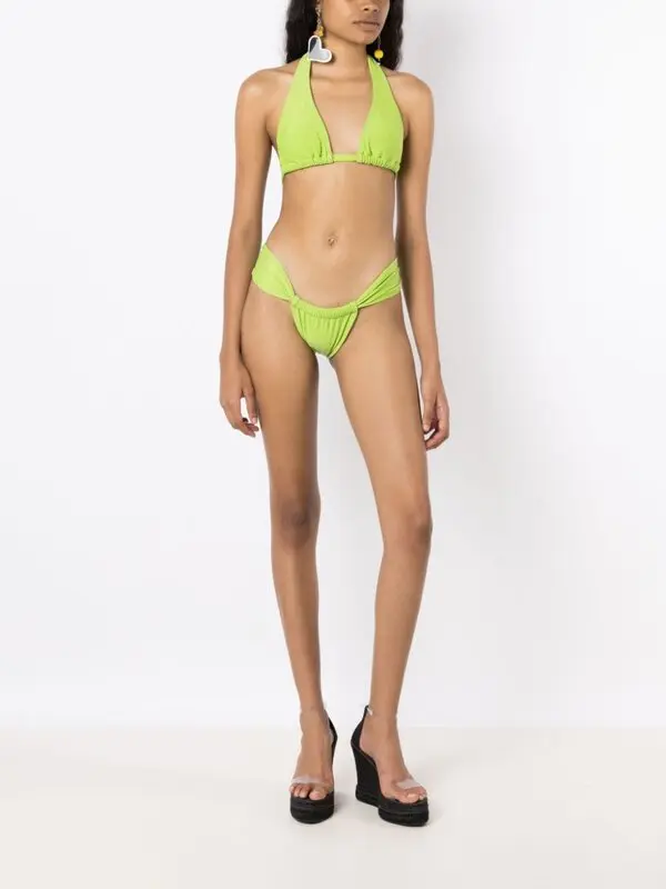 AMIR SLAMA Gathered Low-waisted Bikini Bottom