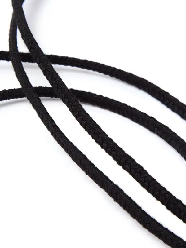 Valentino Garavani Vlogo Rope Necklace - Black