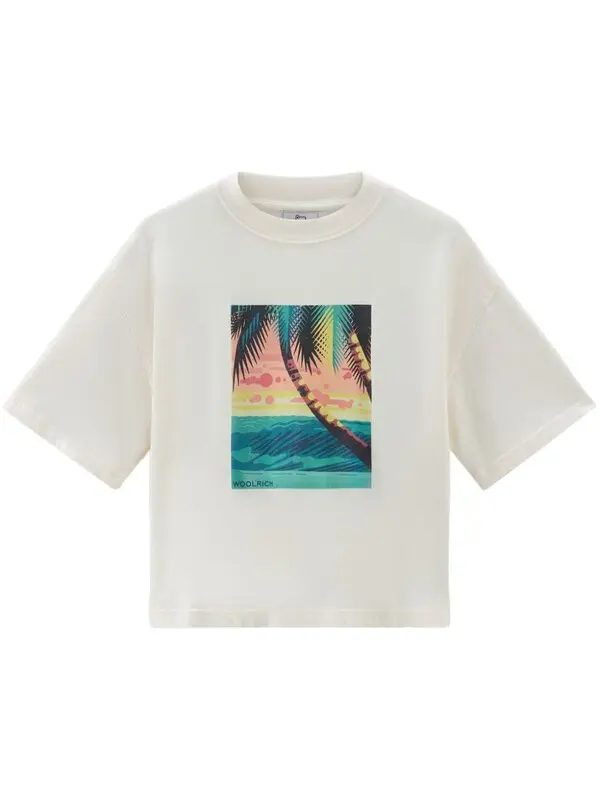 Woolrich Graphic-print Cotton T-shirt - White