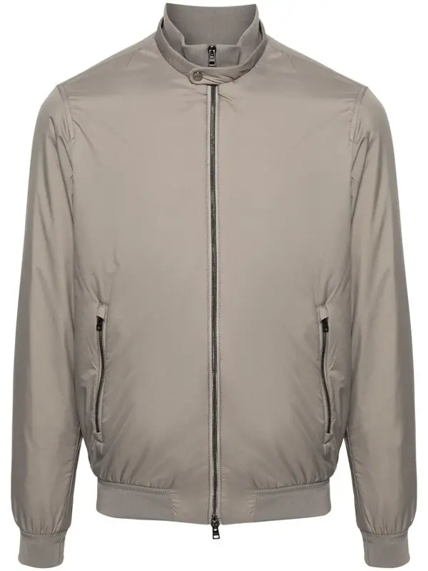 Herno Ecoage Band-collar Bomber Jacket