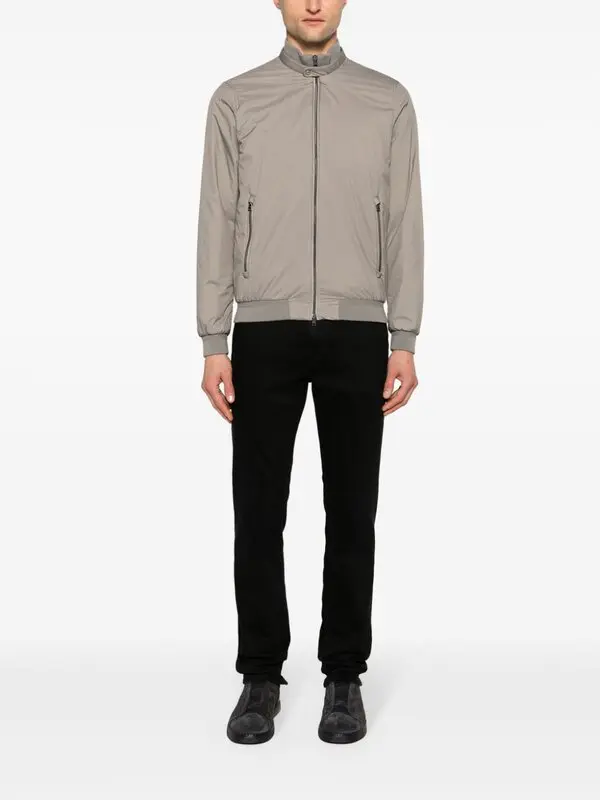 Herno Ecoage Band-collar Bomber Jacket