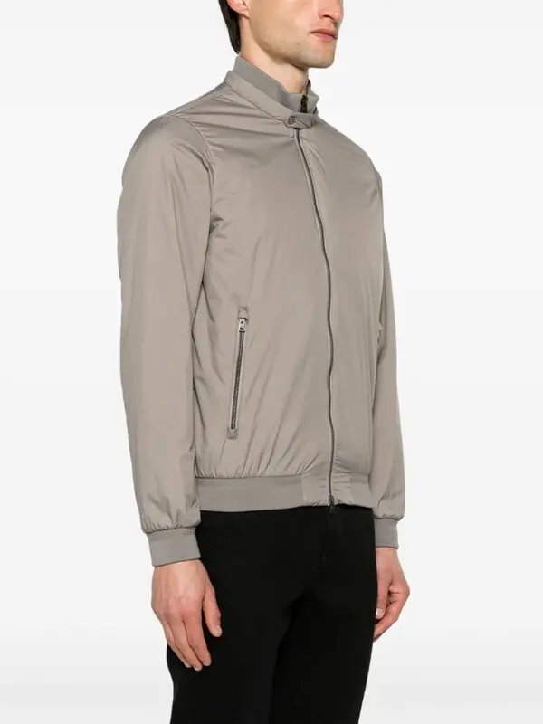 Herno Ecoage Band-collar Bomber Jacket