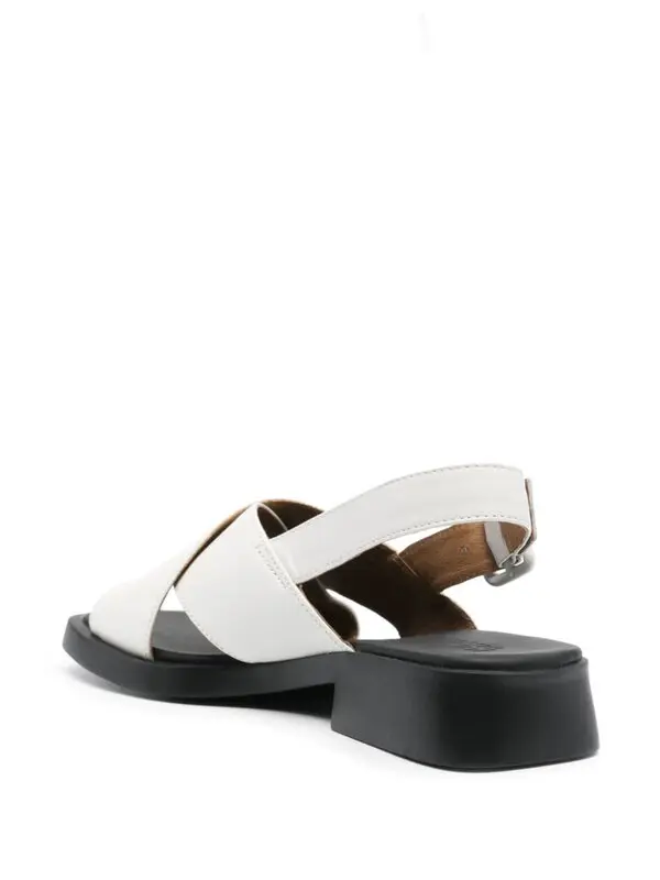 Camper Dana 35mm Leather Sandals - White