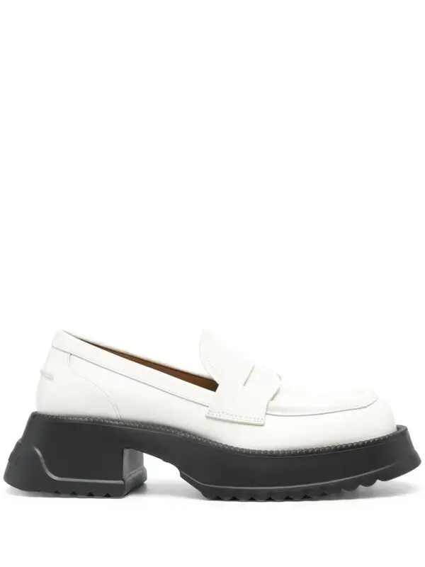 Marni Two-tone Leather Loafers