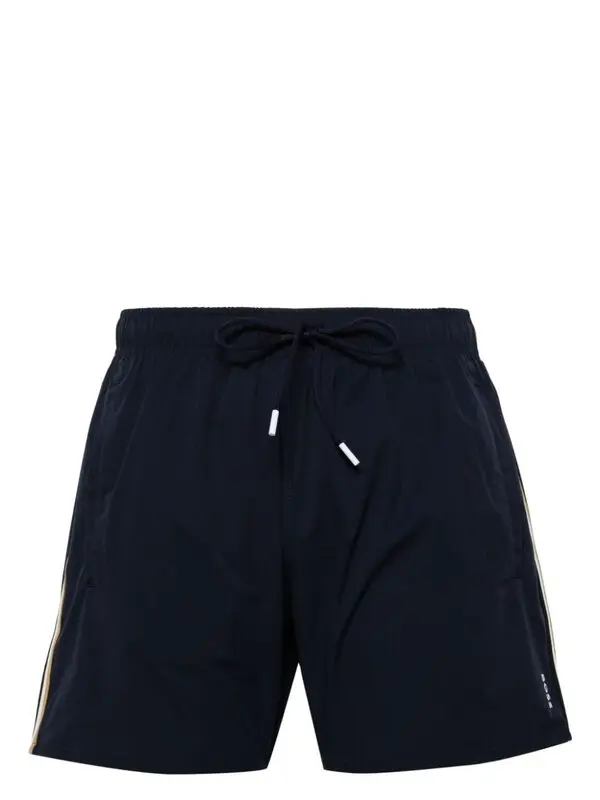 BOSS Logo-print Swim Shorts