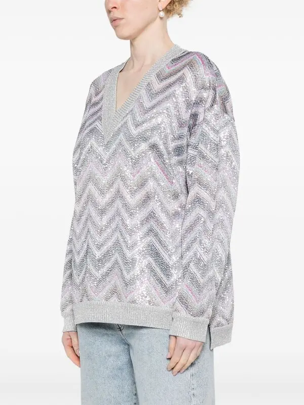 Missoni Zigzag Sequin-embellished Jumper
