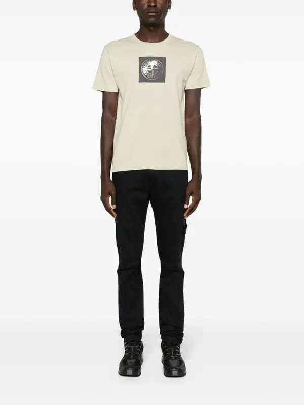 Stone Island Compass-print Cotton T-shirt
