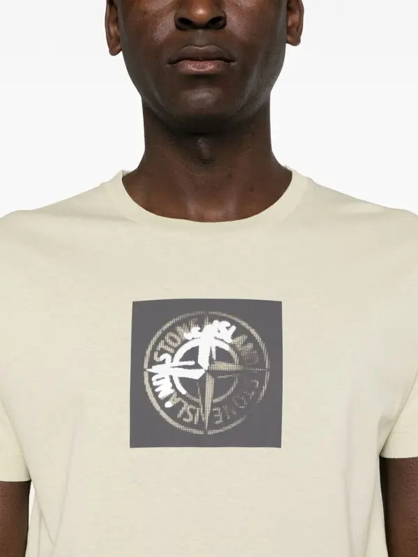 Stone Island Compass-print Cotton T-shirt