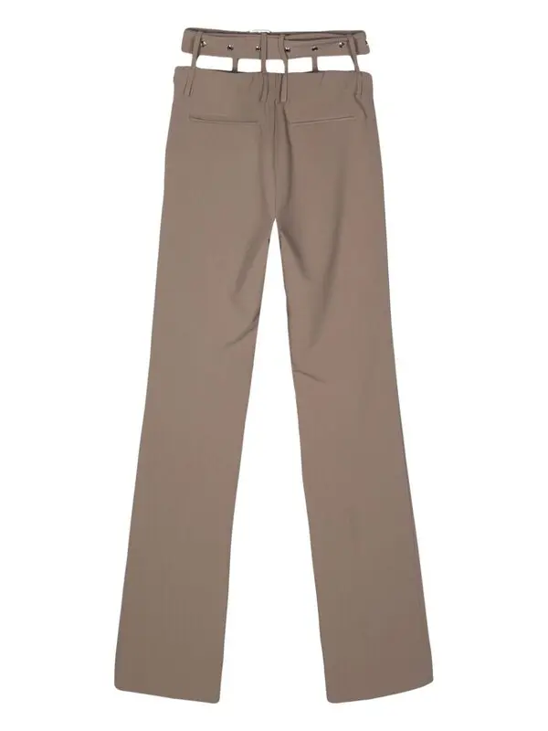 Rokh Belt-detail Trousers - Brown