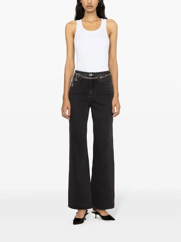 Maje High-rise Wide-leg Jeans