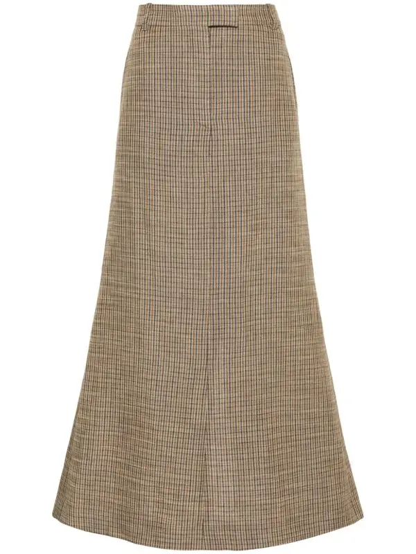 Acne Studios Checked Maxi Skirt