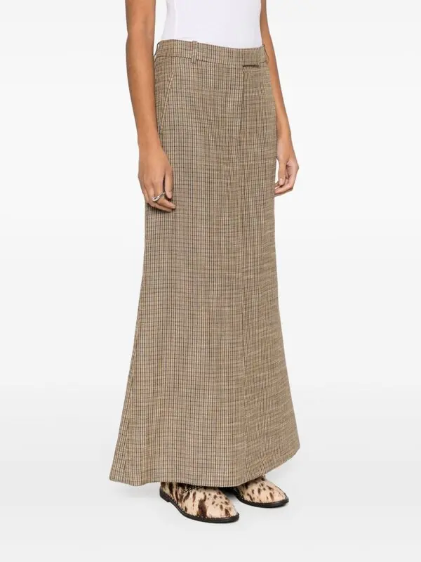 Acne Studios Checked Maxi Skirt
