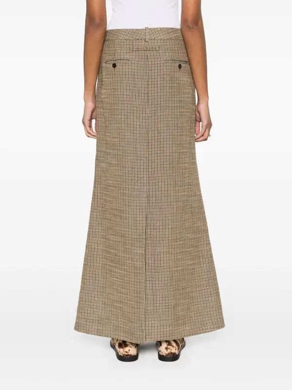 Acne Studios Checked Maxi Skirt