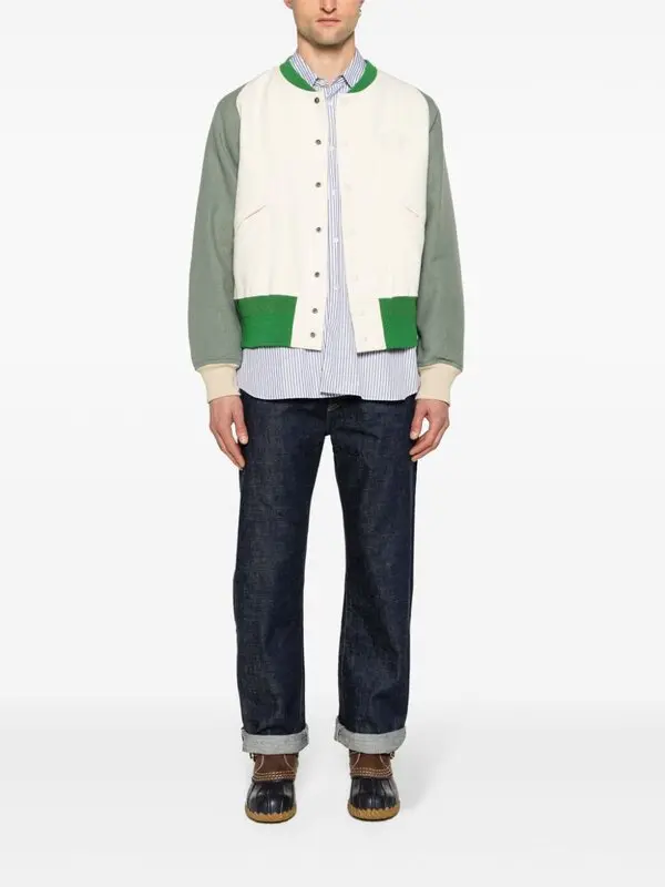 Visvim Logo-patch Felted Varsity Jacket