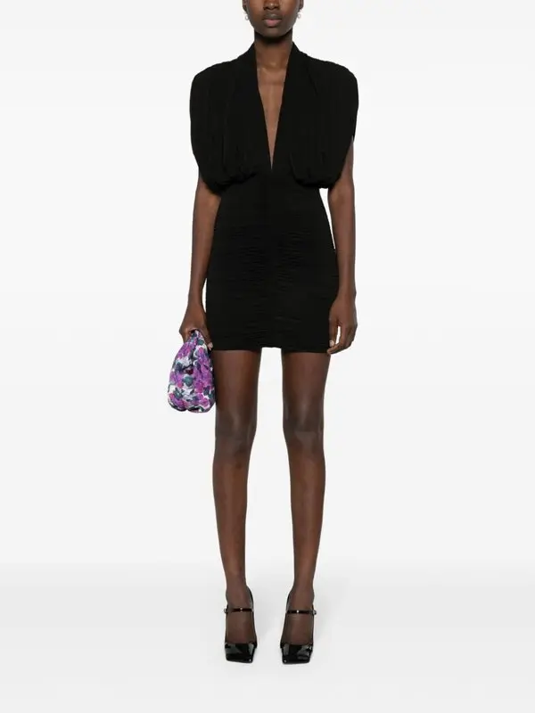 Philosophy Di Lorenzo Serafini V-neck Ruched Dress