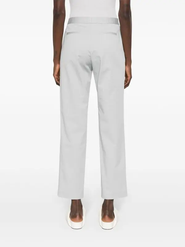 Fabiana Filippi Straight-leg Gabardine Trousers - Grey