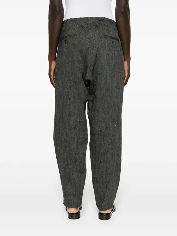 Yohji Yamamoto Tapered Linen Trousers