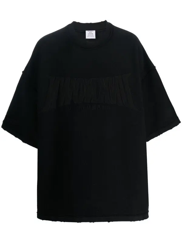 Vetements Oversized Cotton Blend Appliqué Sweatshirt