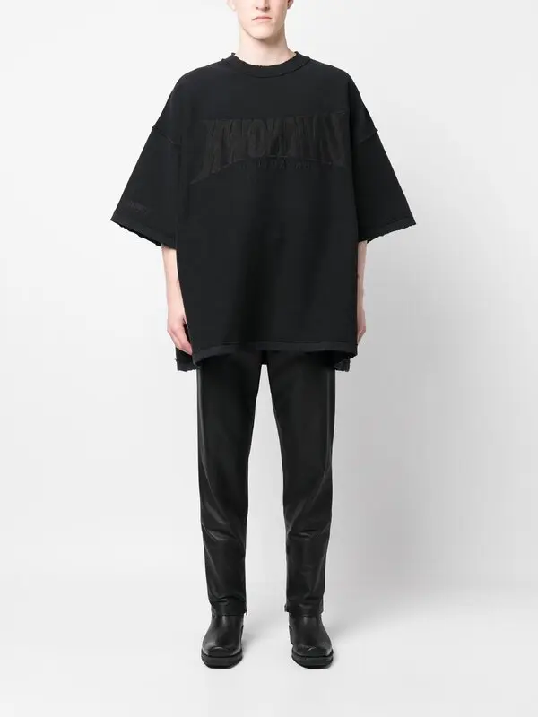 Vetements Oversized Cotton Blend Appliqué Sweatshirt