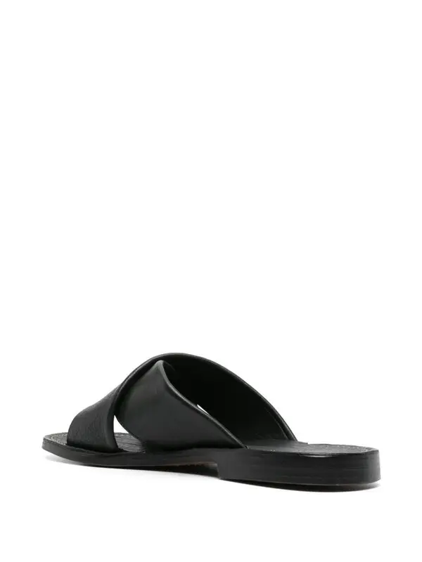 RIER Crossover-strap Leather Slides