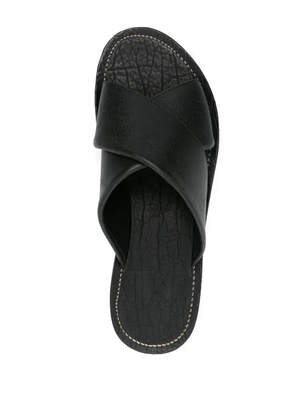 RIER Crossover-strap Leather Slides