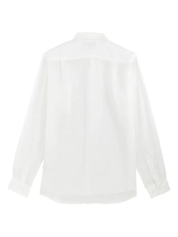 Vilebrequin Logo-embroidered Linen Shirt - White