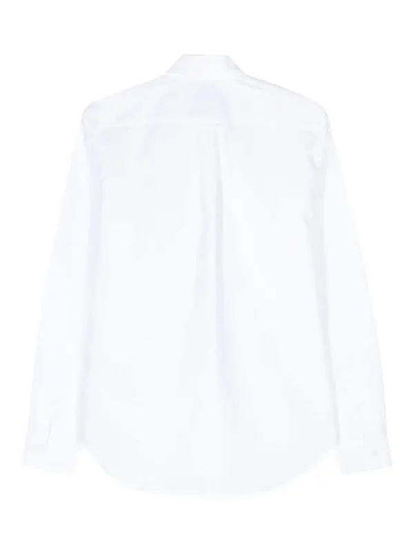Maison Kitsuné Logo-embroidered Cotton Shirt