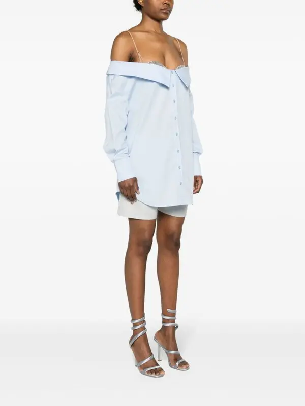 Giuseppe Di Morabito Rhinestoned Poplin Shirt