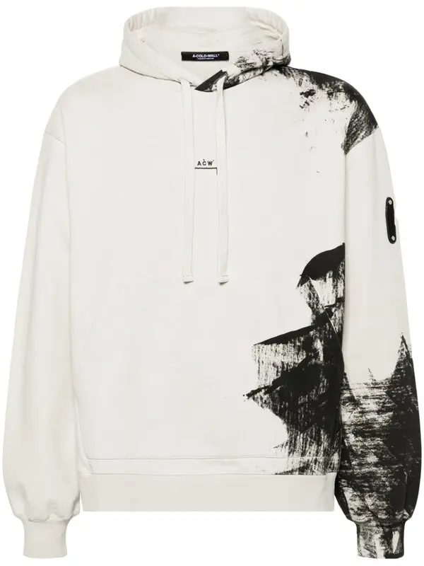 A-COLD-WALL* Brushstroke Cotton Hoodie - Neutrals