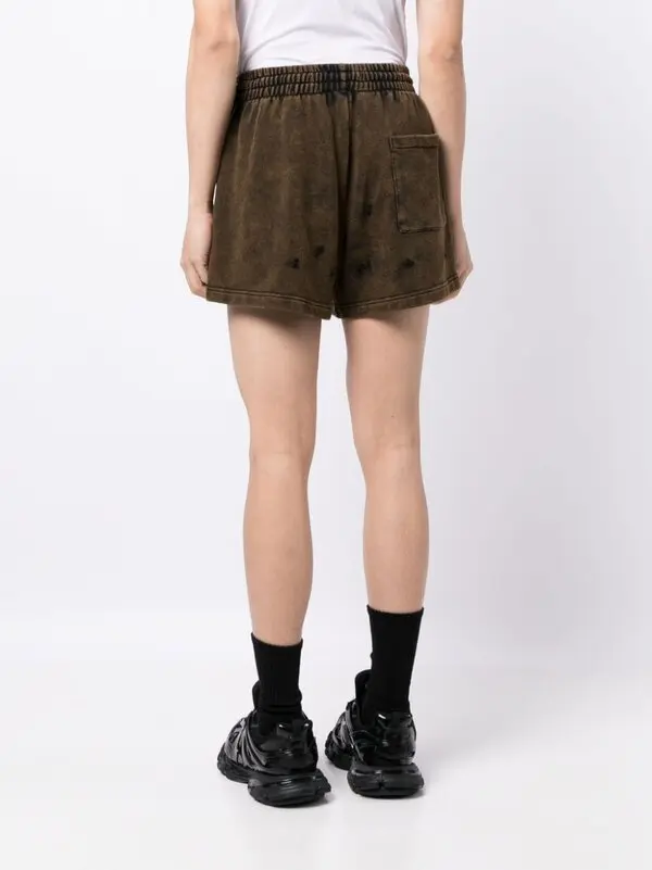 Natasha Zinko Distressed-effect Cotton Shorts