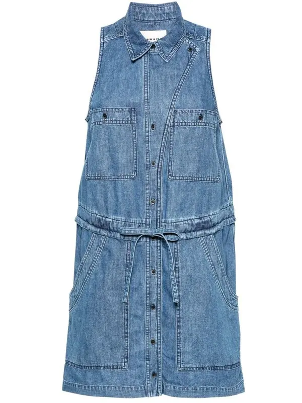 MARANT ETOILE Ines Denim Mini Dress - Blue