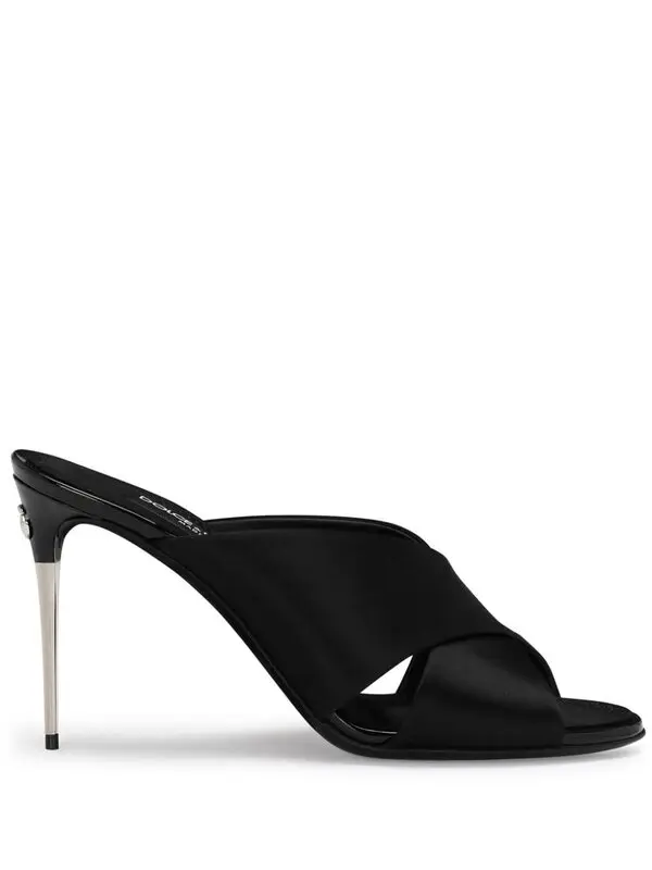 Dolce & Gabbana 85mm Keira Satin Sandals