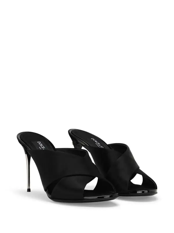 Dolce & Gabbana 85mm Keira Satin Sandals