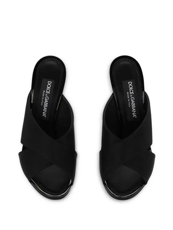 Dolce & Gabbana 85mm Keira Satin Sandals