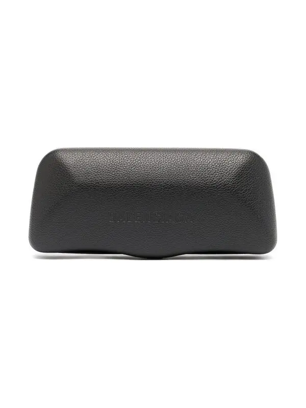 Balenciaga Logo-print Cat-eye Sunglasses - Black