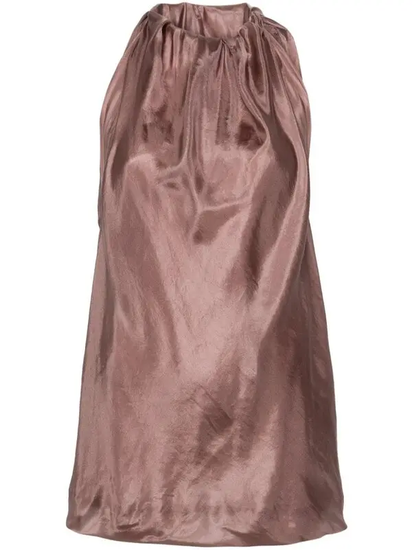 Rick Owens Gathered-detail Silk Blouse