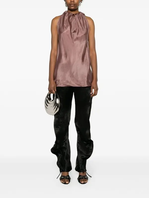 Rick Owens Gathered-detail Silk Blouse
