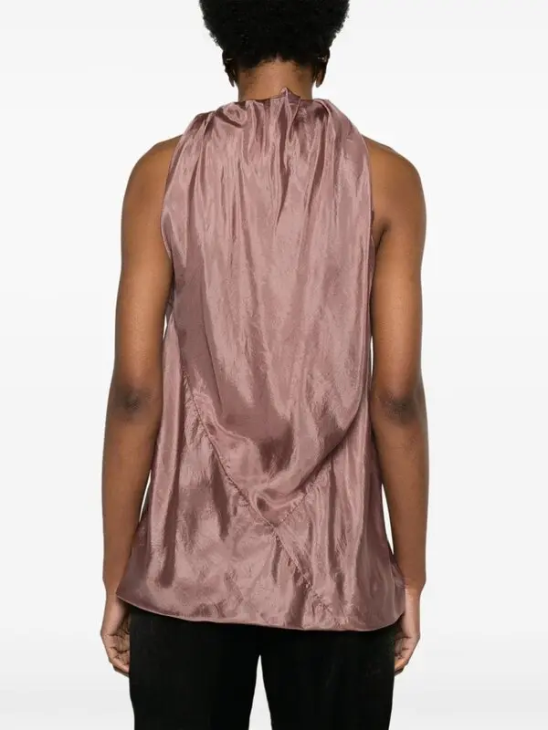 Rick Owens Gathered-detail Silk Blouse