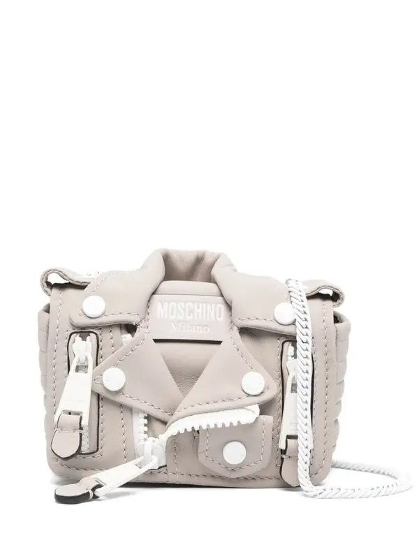 Moschino Mini Biker Leather Bag