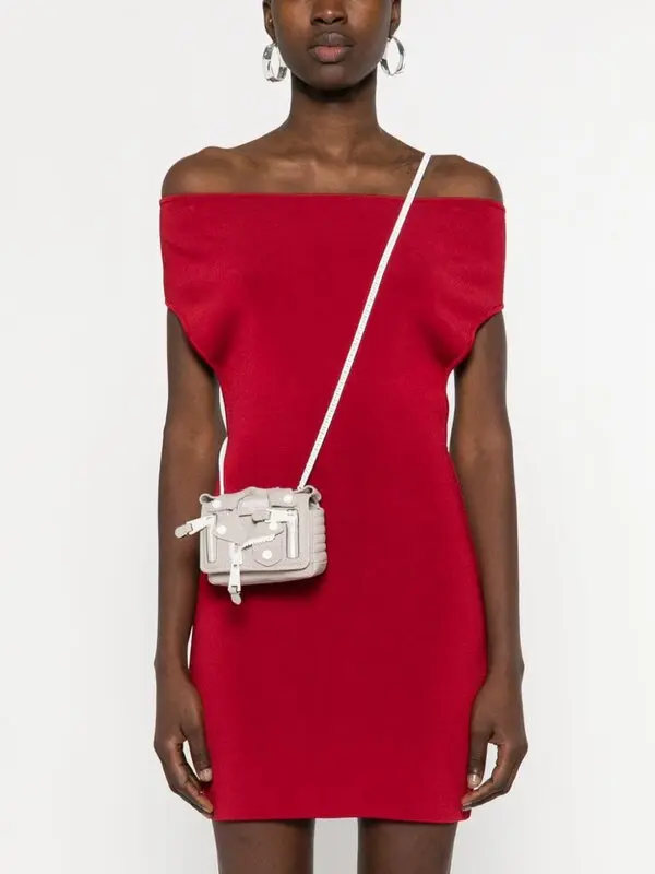 Moschino Mini Biker Leather Bag