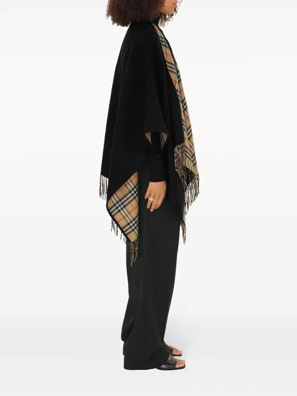 Burberry Check Wool Reversible Cape