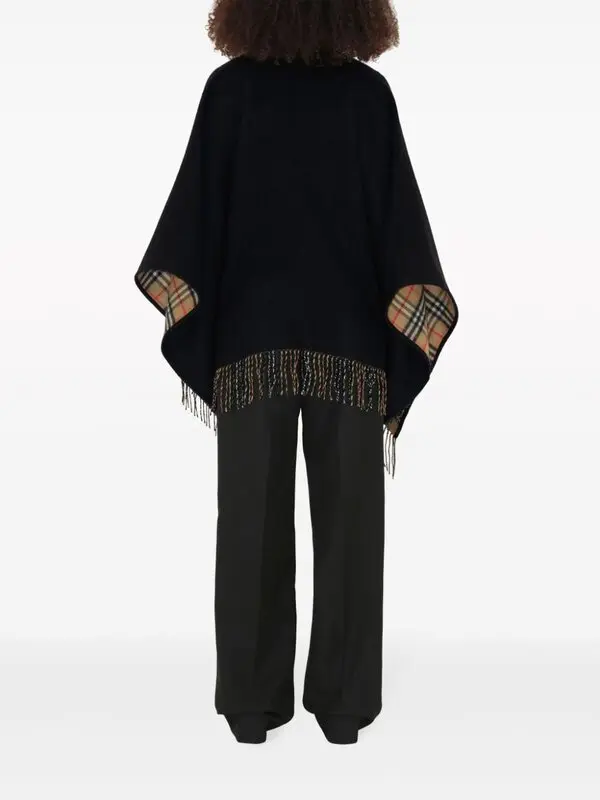 Burberry Check Wool Reversible Cape